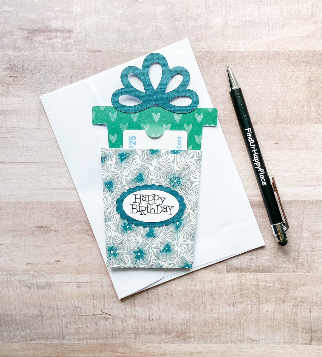 Gift Card Holder Birthday Happy Birthday Gift Card Holder - Etsy