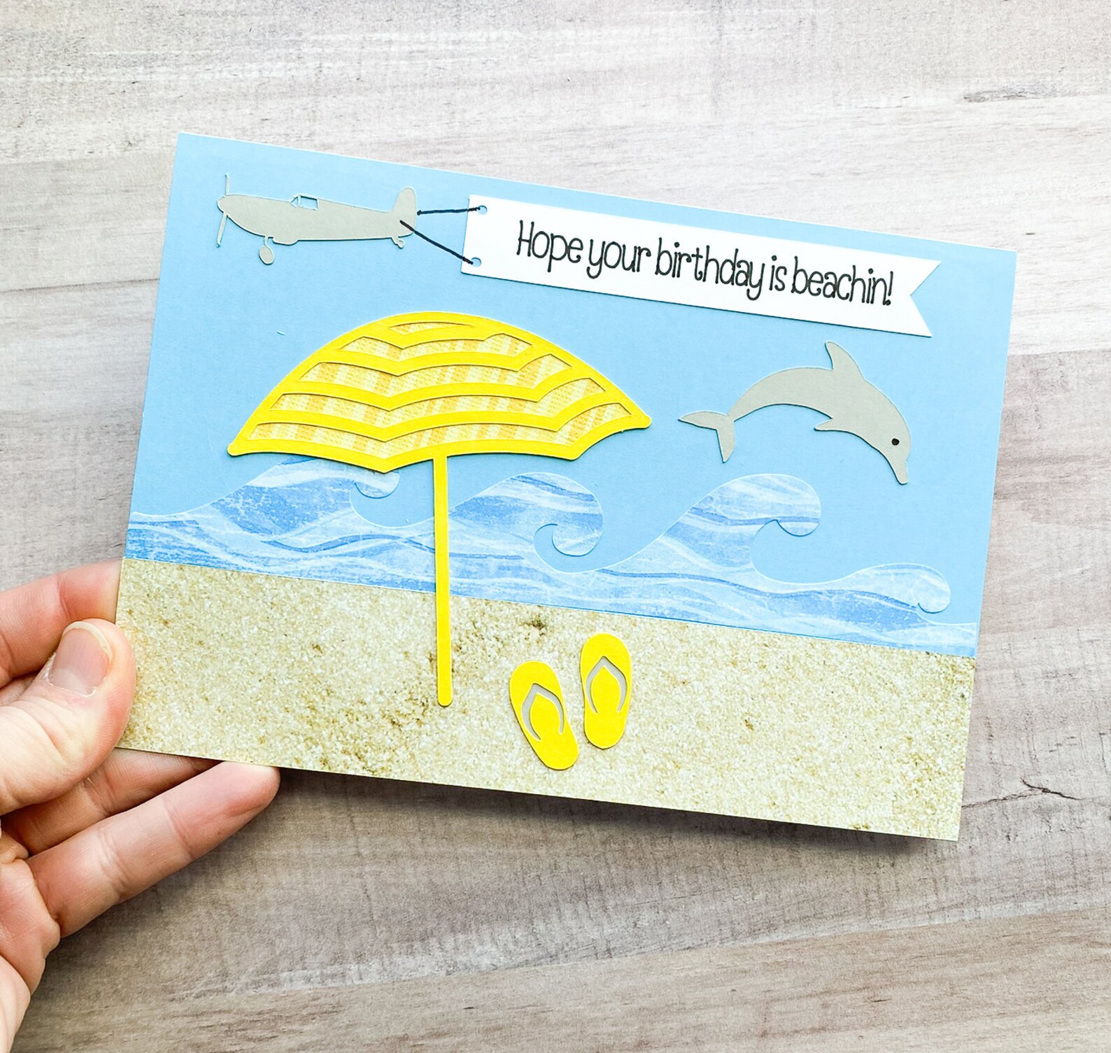 Beach Birthday Card Ocean Birthday Card Hope Your Birthday - Etsy