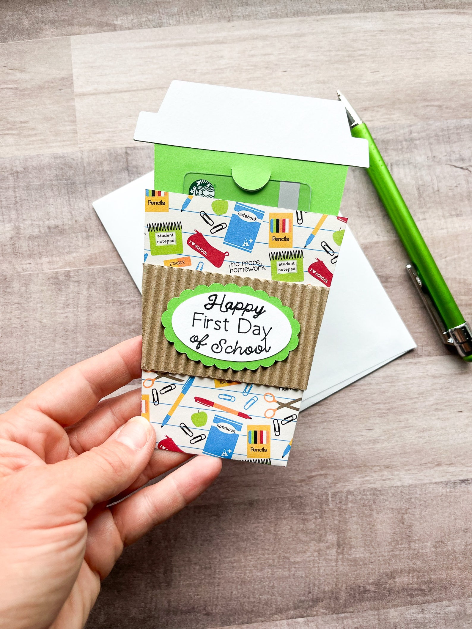 Teacher Gift Card Holder, Coffee Cup Gift Card Holder, Teacher ...