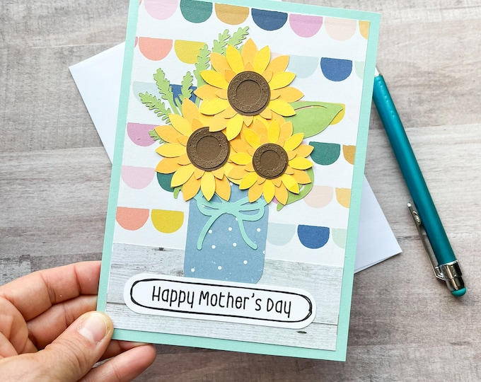Happy Mother's Day Card, Sunflower Mother's Day Gift, Daisy Mother's ...