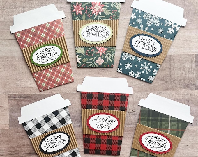 Snowman Gift Card Holder, Coffee Cup Gift Card Holder, Christmas Gift ...