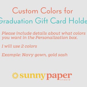 Graduation Gift Card Holder, Cap and Gown Graduation Card ...
