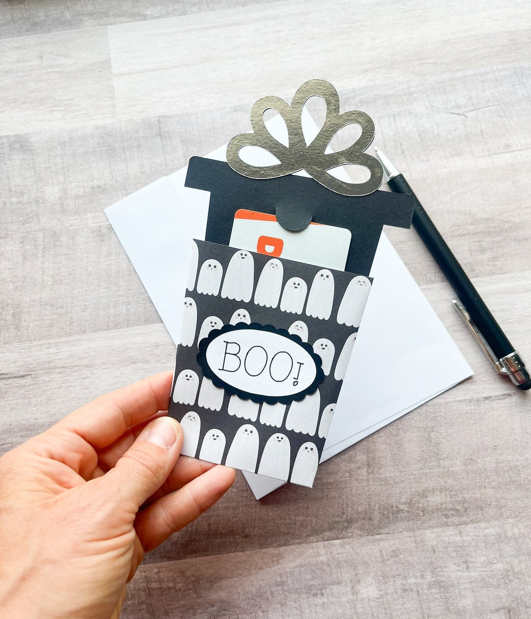 Present Gift Card Holder, Halloween Teacher Gift, Fall Gift Card Holder ...