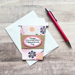 Administrative Professional Day Giftcard Holder, Coffee Cup Gift Card ...