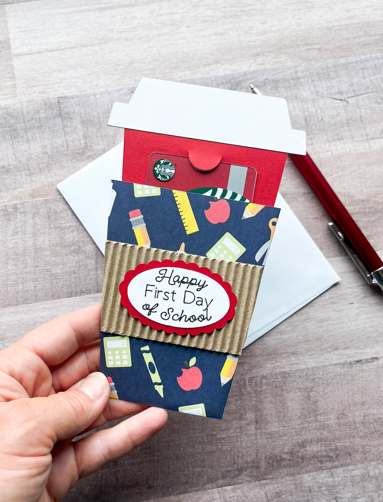 Teacher Gift Card Holder, Coffee Cup Gift Card Holder, Teacher ...