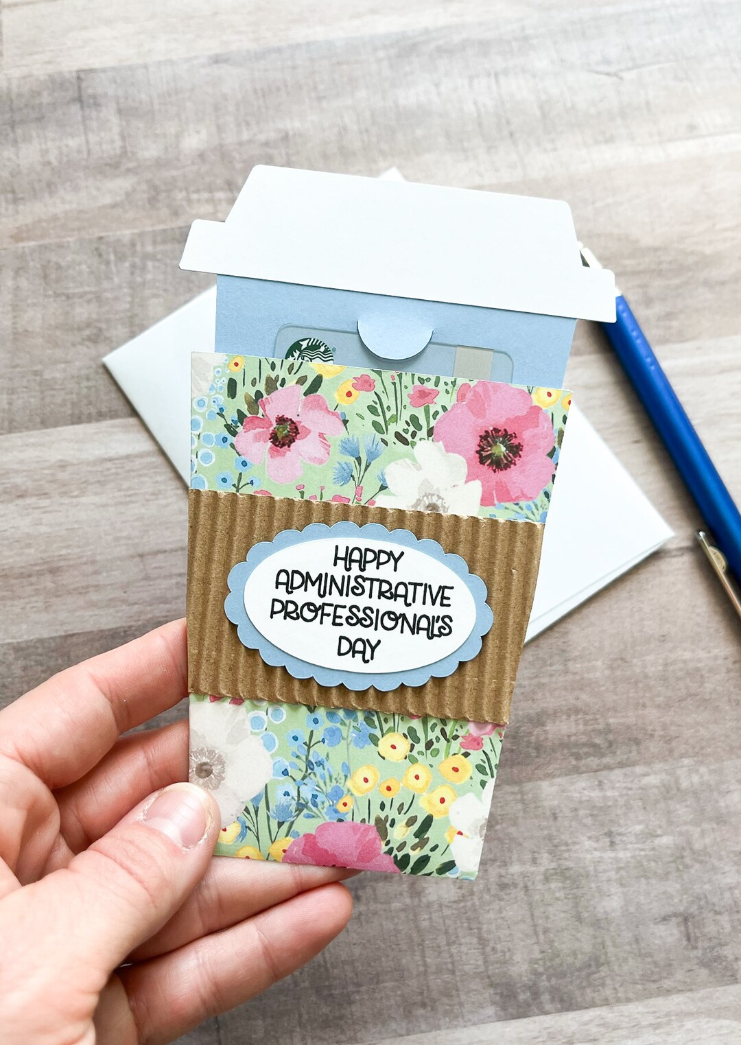 Administrative Professional Day Giftcard Holder, Coffee Cup Gift Card ...
