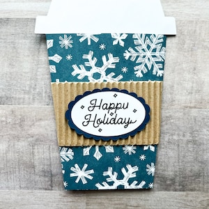 Christmas Gift Card Holder Set, Coffee Cup Gift Card Holders for the ...