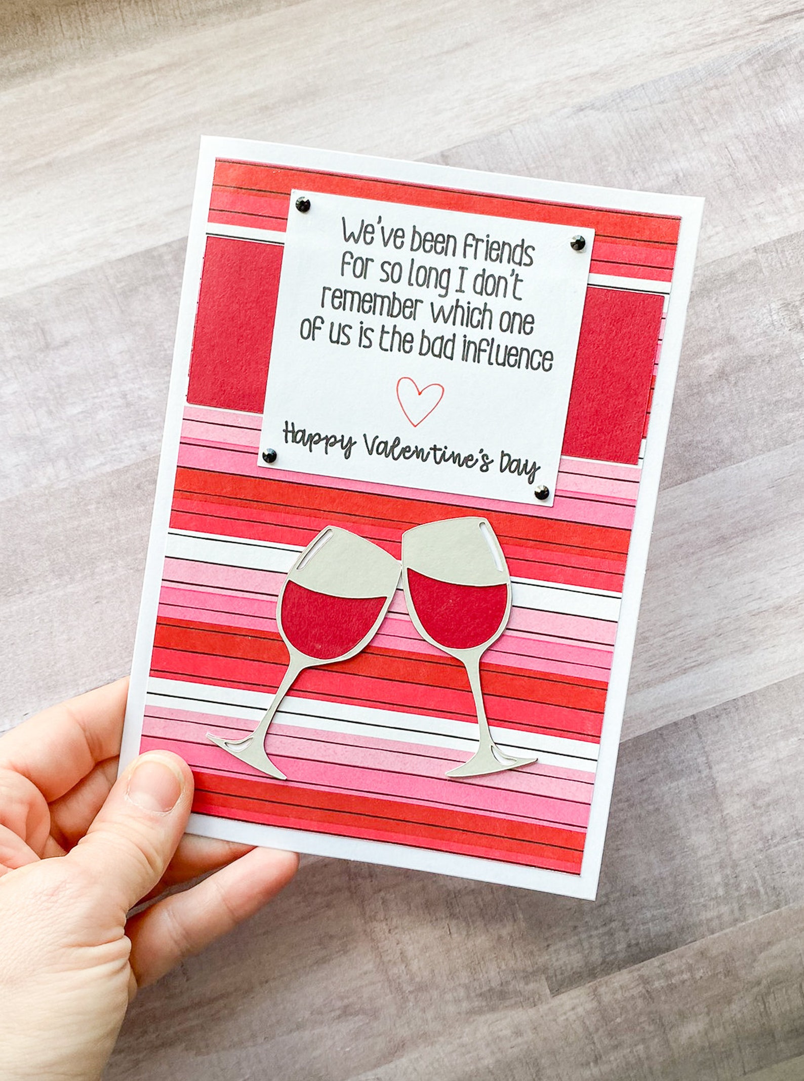 Best Friend Valentine's Day Card Happy Valentine's - Etsy