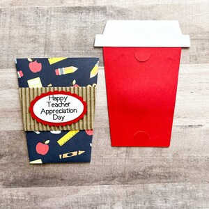 Teacher Gift Card Holder, Coffee Cup Gift Card Holder, Teacher ...