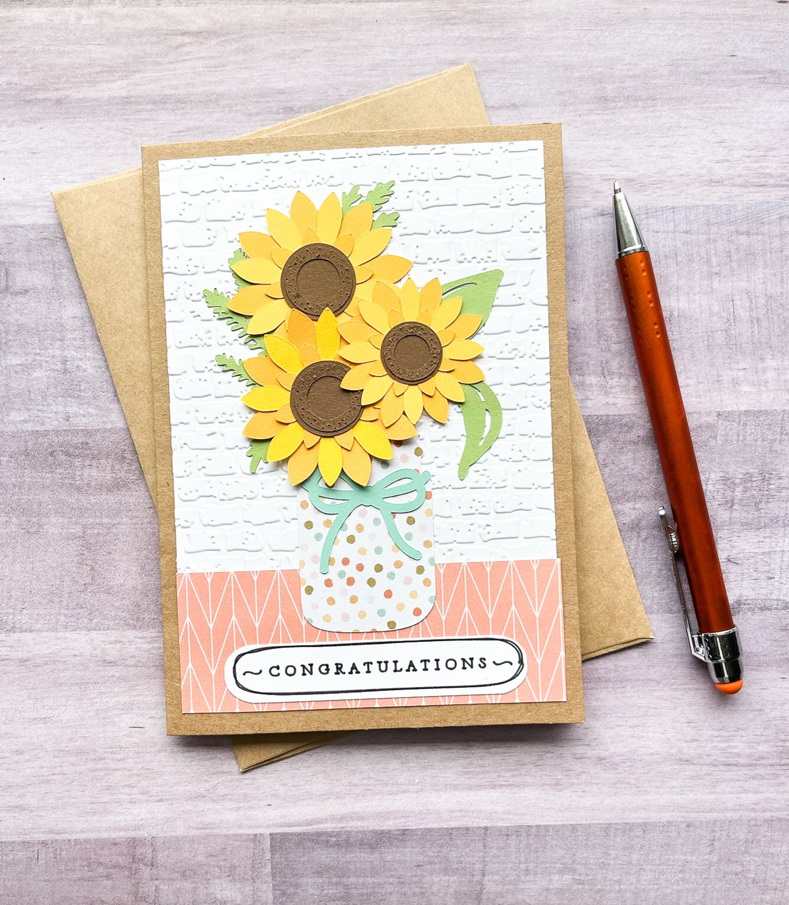 Congratulations Card for Her Sunflower Congratulations Card - Etsy