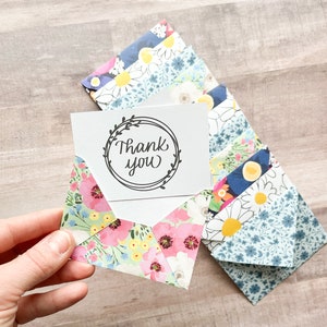Mini Thank You Notes Small Thank You Cards and Envelopes - Etsy