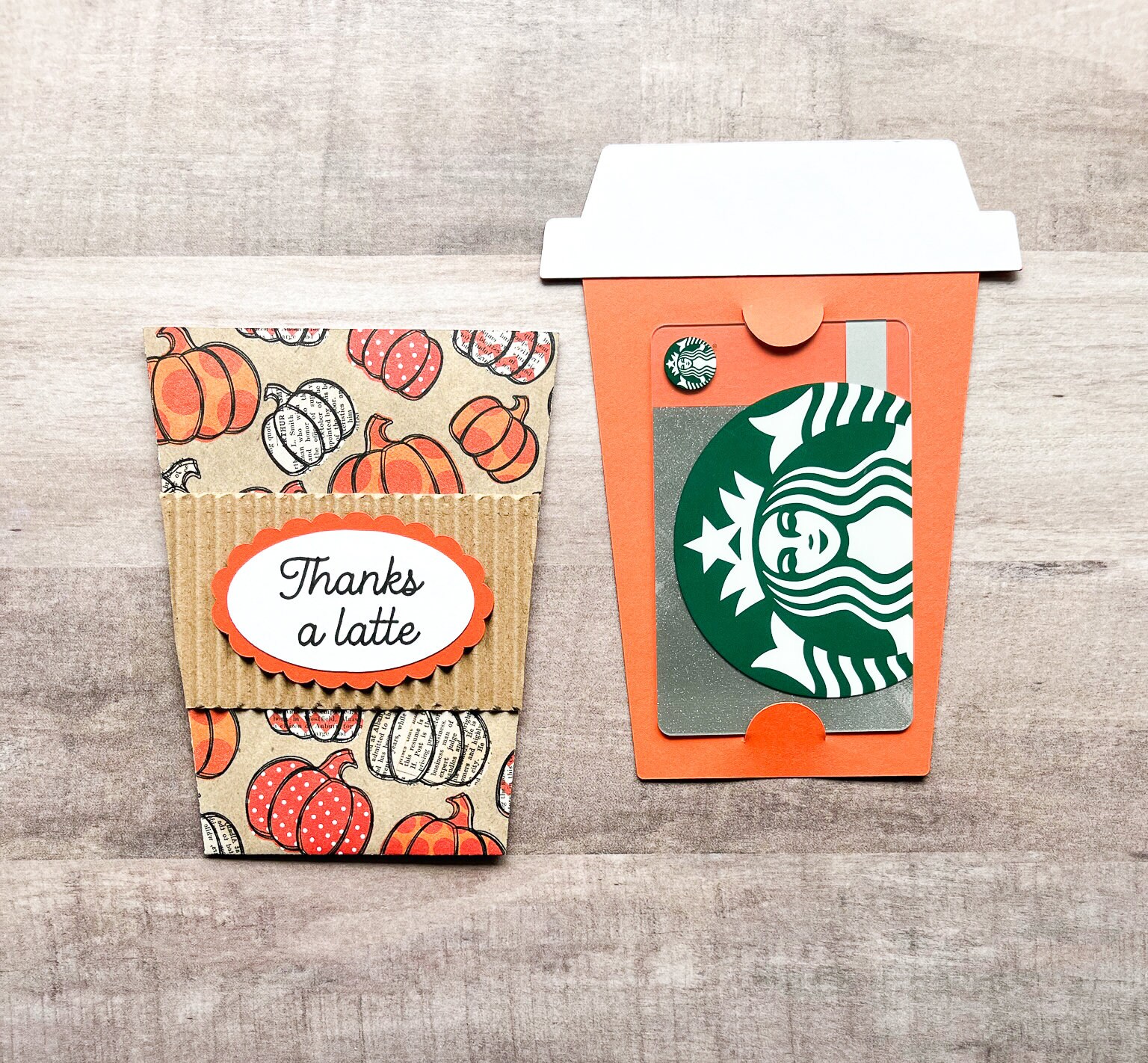 Coffee Gift Card Holder, Fall Thank You Gift, Halloween Gift Card ...