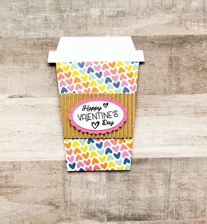 Happy Valentine's Day Gift Card Holder Coffee Cup Gift - Etsy