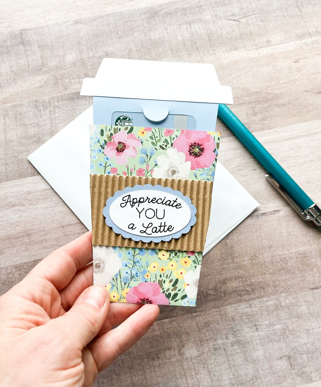 Coffee Cup Gift Card Holder Appreciate You A Latte Employee - Etsy