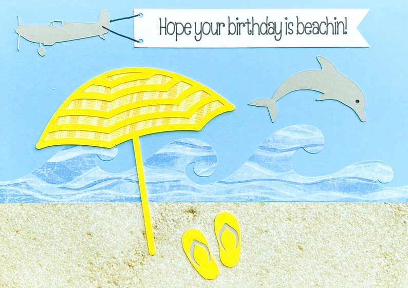 Beach Birthday Card Ocean Birthday Card Hope Your Birthday - Etsy