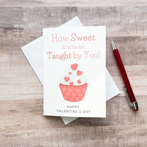 Valentine's Day Card for Teacher, Valentine for Paraprofessional, How ...