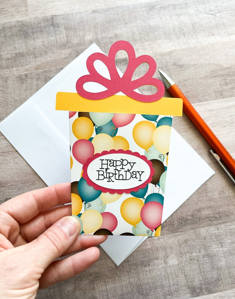 Gift Card Holder Birthday Happy Birthday Gift Card Holder - Etsy
