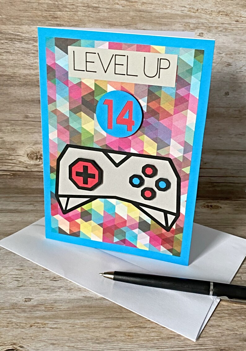 Gaming Birthday Card Birthday Card for Gamer Video Game - Etsy