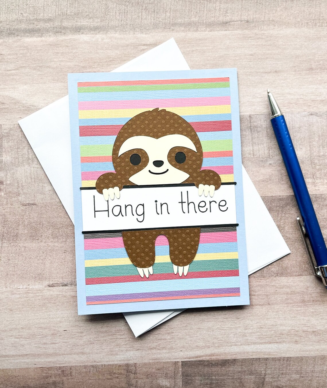 Sloth Hang in There Card Sloth Get Well Card Thinking of You - Etsy