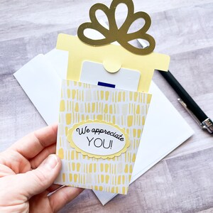 Boss Appreciation Gift Card Holder We Appreciate You Gift - Etsy