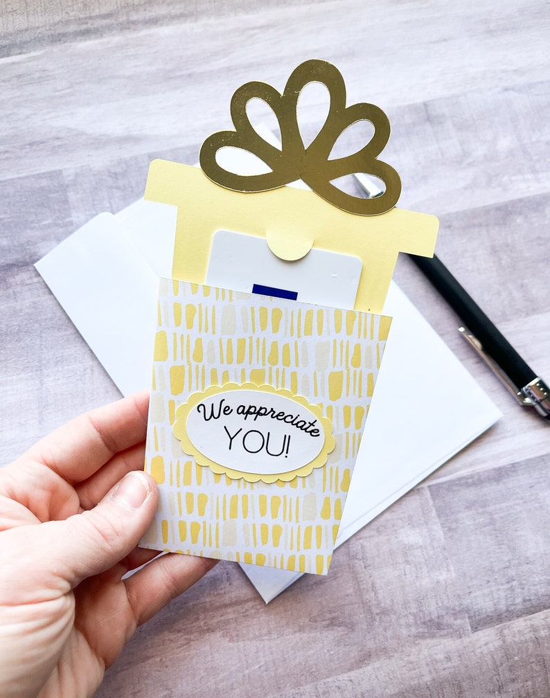 Boss Appreciation Gift Card Holder We Appreciate You Gift - Etsy