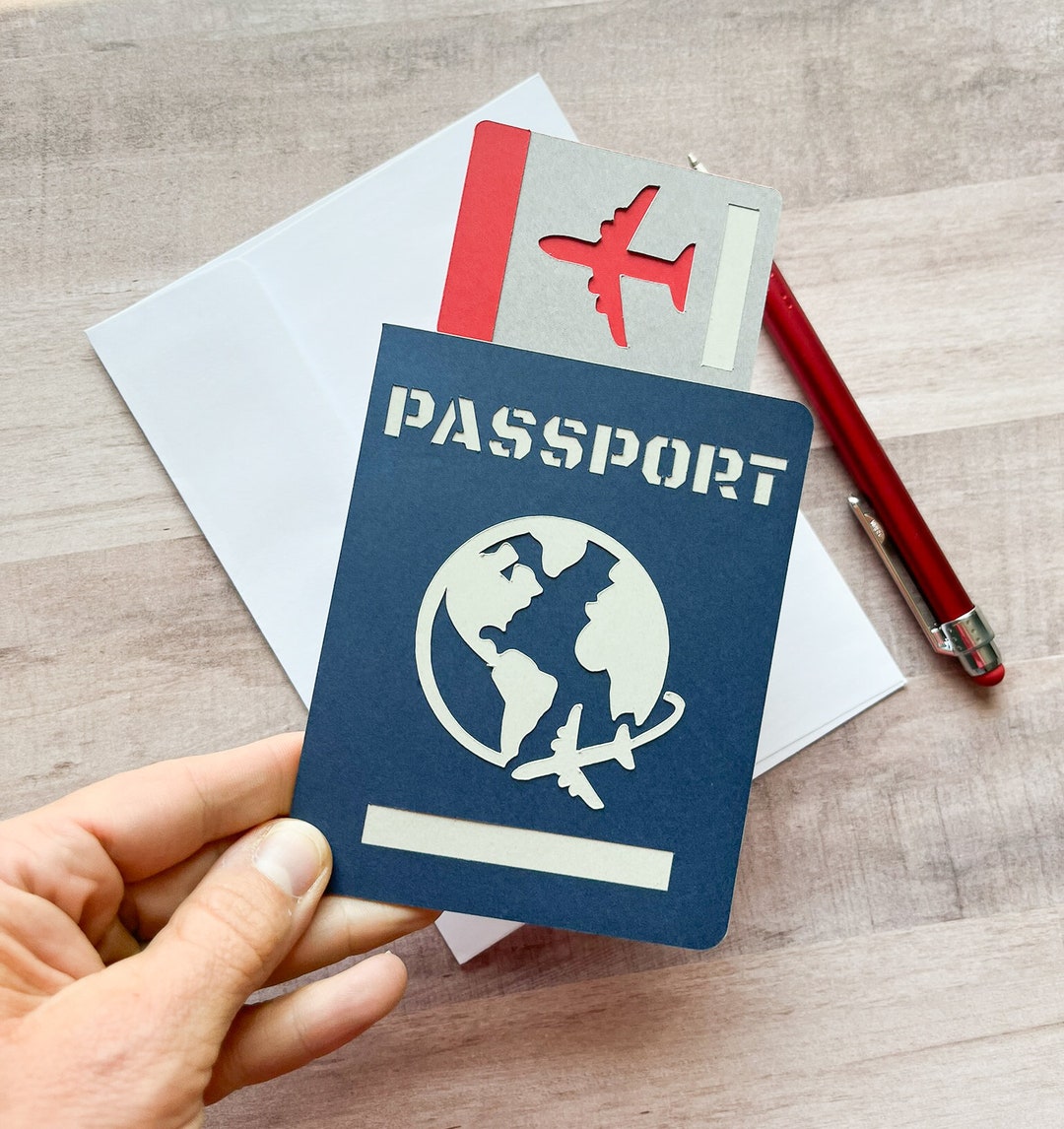 Passport Gift Card Holder, Travel Gift Card Holder, Honeymoon Gift ...