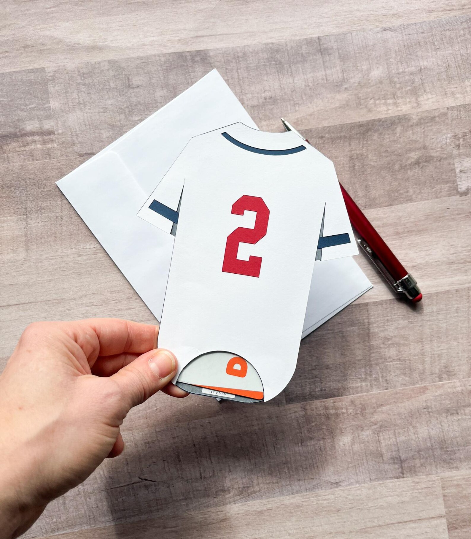 Baseball Gift Card Holder, Jersey Gift Card Holder, Team Spirit Gift ...