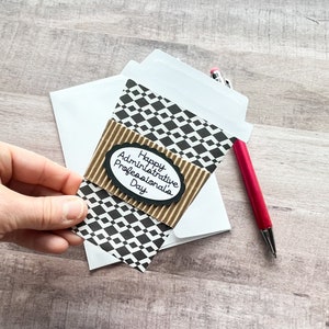 Administrative Professional Day Giftcard Holder, Coffee Cup Gift Card ...