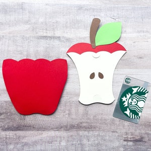 Apple Gift Card Holder, Teacher Gift Card Holder, Gift for Teacher ...