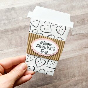 Happy Valentine's Day Gift Card Holder, Coffee Cup Gift Card Holder ...