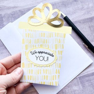 Boss Appreciation Gift Card Holder We Appreciate You Gift - Etsy
