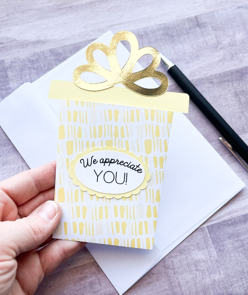 Boss Appreciation Gift Card Holder We Appreciate You Gift - Etsy