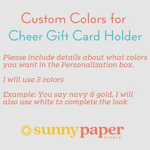 Cheer Gift Card Holder, Megaphone Gift Card Holder, Team Spirit Gift ...