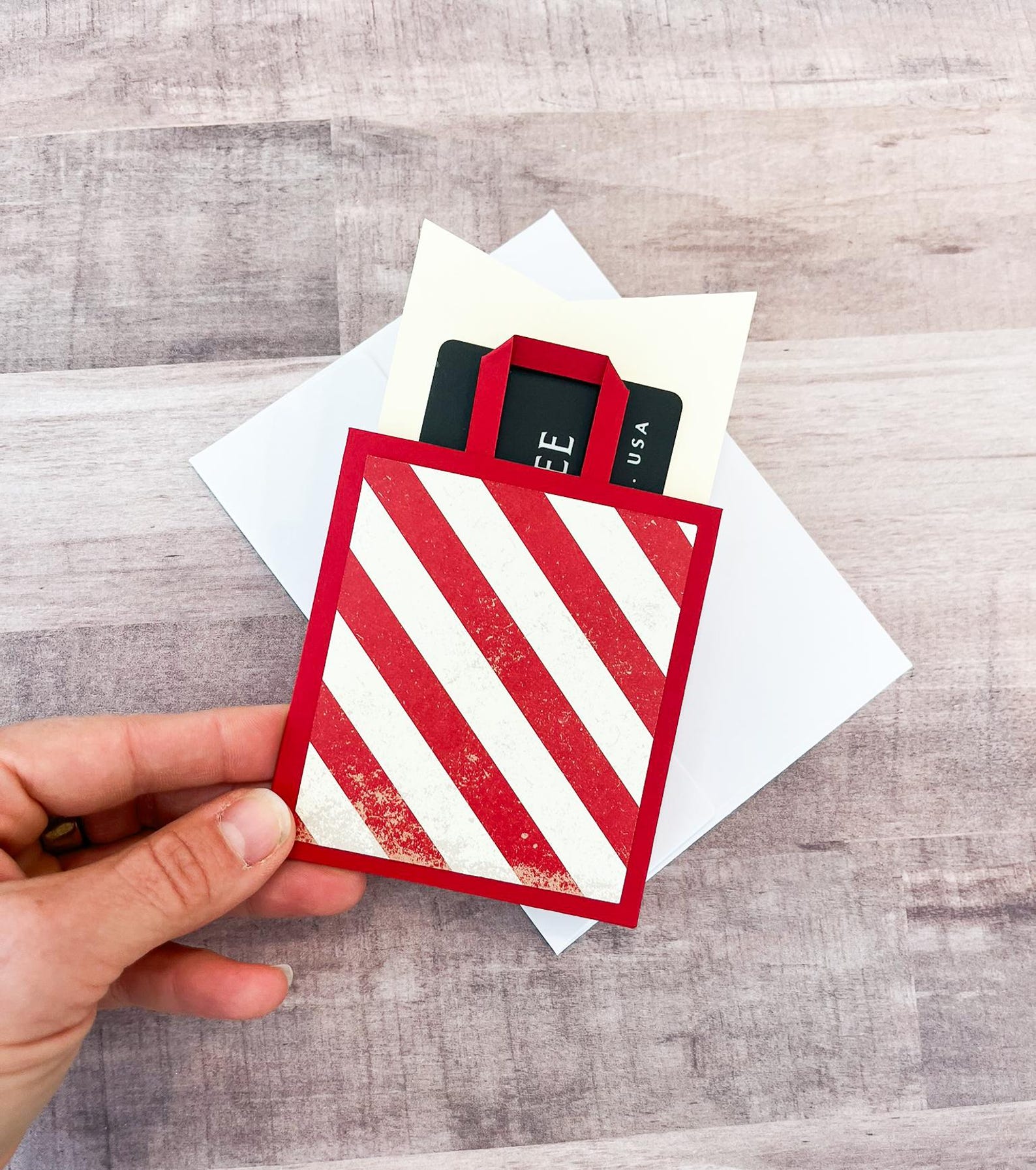 Christmas Gift Card Holder, Shopping Bag Gift Card Holder, Holiday Gift ...