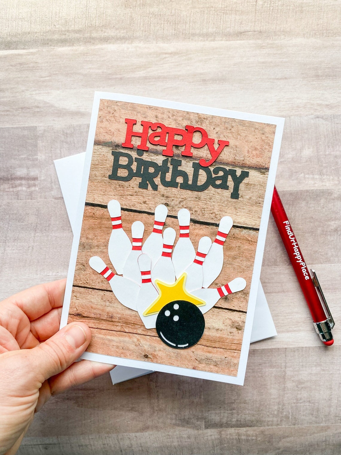 Bowling Birthday Card Birthday Card for Bowler Happy | Etsy