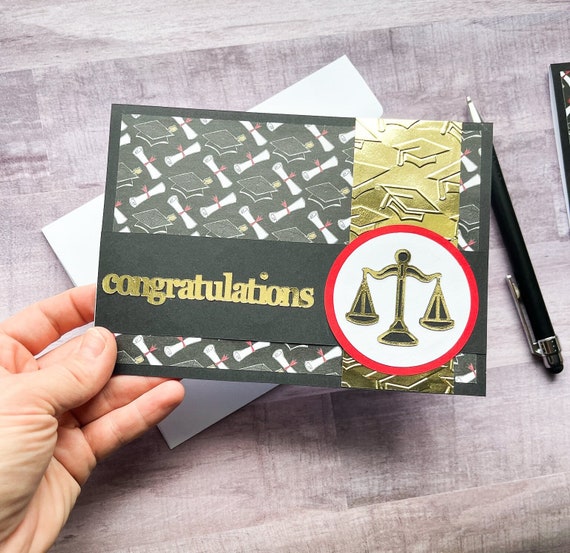 Law School Graduation Card Congratulations Card for Lawyer - Etsy