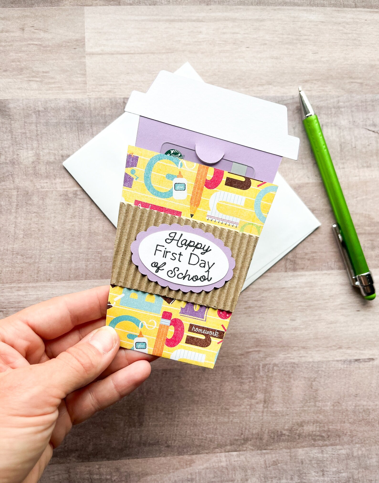 Teacher Gift Card Holder, Coffee Cup Gift Card Holder, Teacher ...