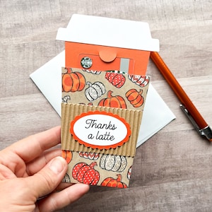 Coffee Gift Card Holder, Fall Thank You Gift, Halloween Gift Card ...
