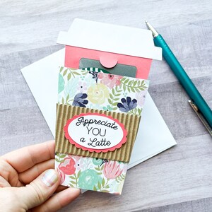 Coffee Cup Gift Card Holder Appreciate You A Latte Employee | Etsy