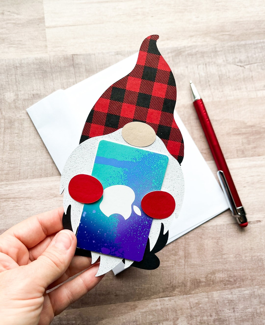 Gnome Gift Card Holder, Christmas Gift Card Holder, Holiday Teacher ...