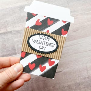 Coffee Cup Gift Card Holder, Happy Valentines Day Gift Card Holder ...