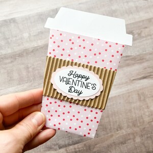 Happy Valentine's Day Gift Card Holder, Coffee Cup Gift Card Holder ...