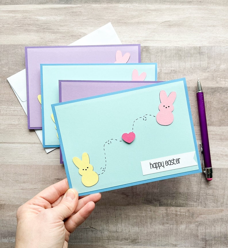 Missin My Peeps Easter Cards Happy Easter Card Set Funny - Etsy