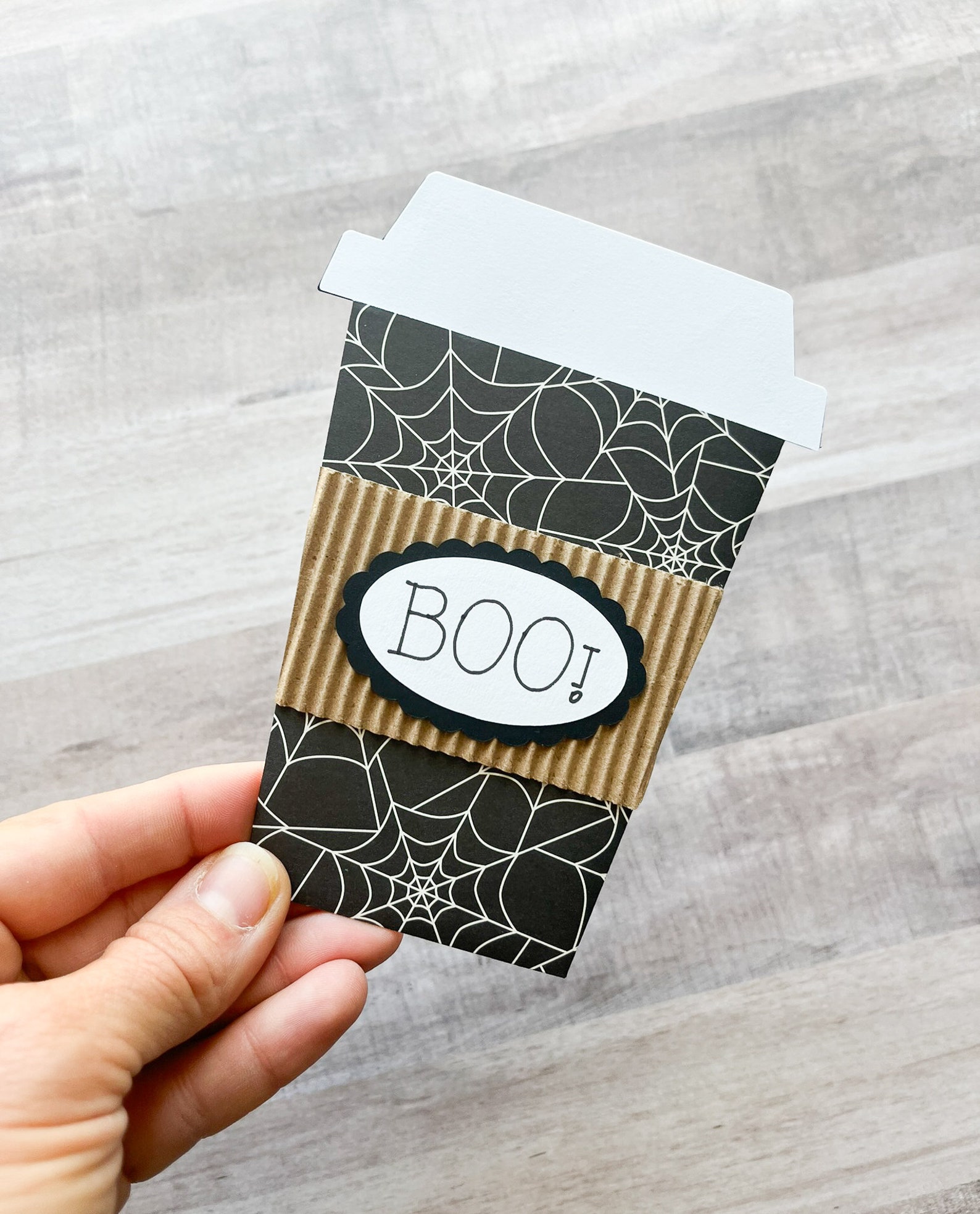 Coffee Cup Gift Card Holder, Halloween Gift Card Holder, Halloween Gift ...