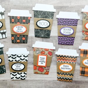 Coffee Gift Card Holder, Fall Thank You Gift, Halloween Gift Card ...