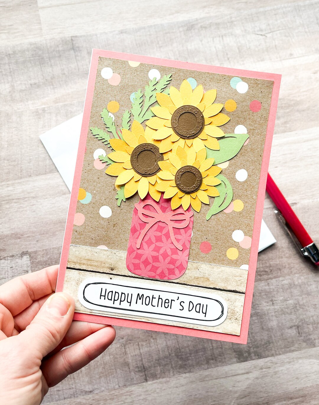Happy Mother's Day Card, Sunflower Mother's Day Gift, Daisy Mother's ...