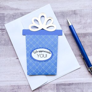 Employee Appreciation Gift Card Holder We Appreciate You | Etsy