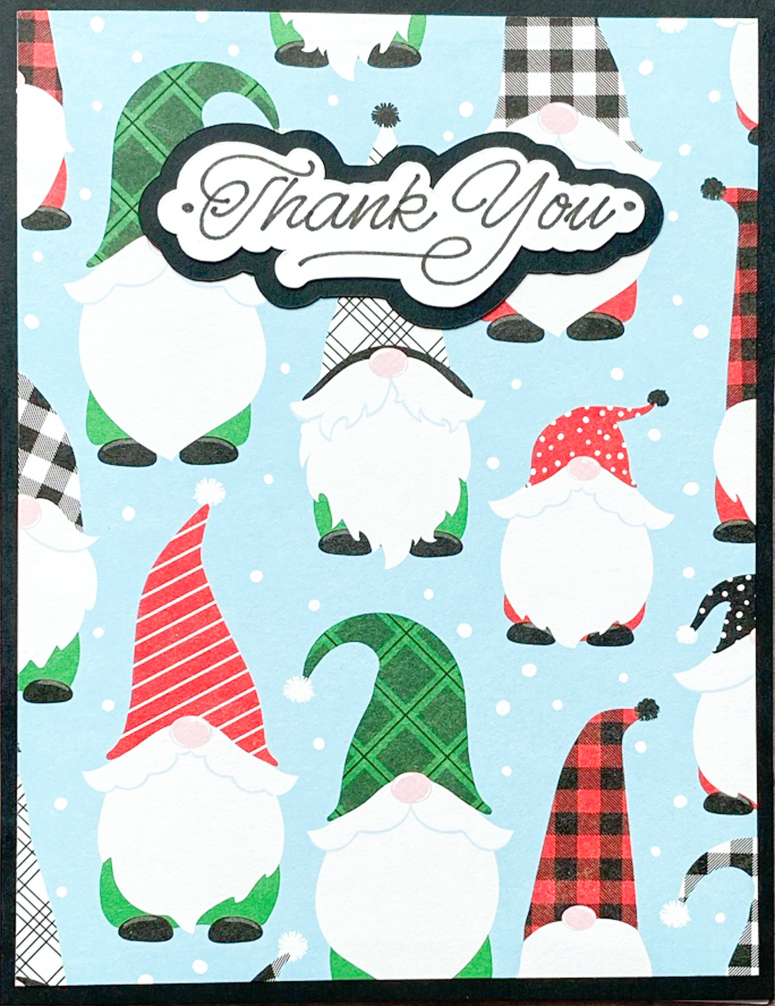 Holiday Gnome Thank You Cards Christmas Gnome Notecards - Etsy