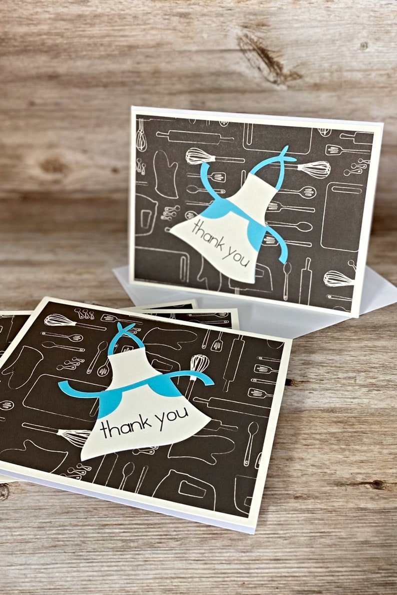 Set of Thank You Cards Business Thank You Cards Chef | Etsy
