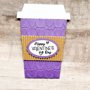 Set of 6 Valentine's Day Gift Card Holders, Coffee Cup Gift Card Holder ...